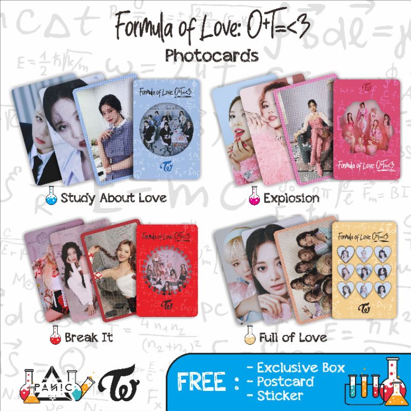 Jual Photocard TWICE | TWICE Formula of Love O+T