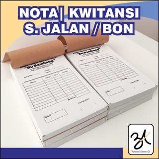 Jual Cetak Satuan Nota / Kwitansi / Bon Nota / Surat Jalan | Shopee ...