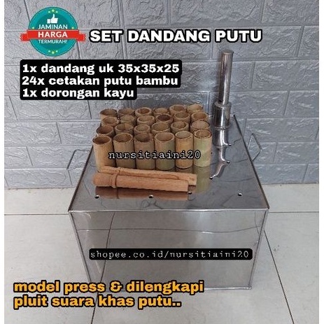 Jual Dandang putu bambu set 24 lengkap terbaik bisa bunyi | Shopee ...