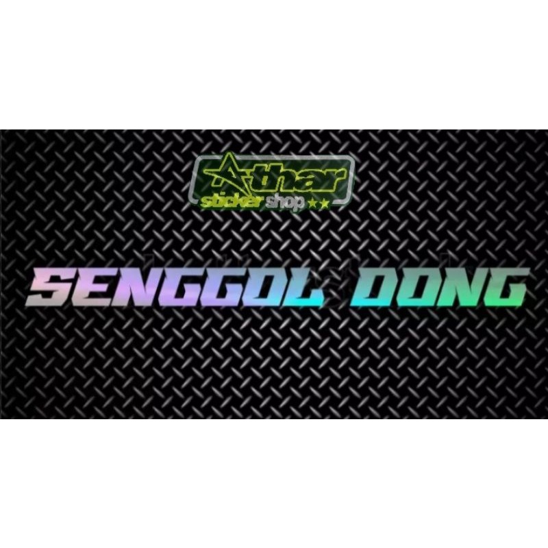 Jual STICKER SENGGOL DONG CUTTING STICKER CUTTING MOTOR CUTTING STICKER ...