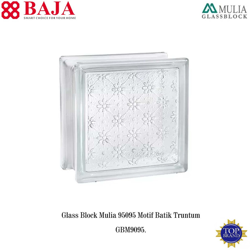 Jual Glass Block Mulia 95095 Motif Batik Truntum Indonesia|Shopee Indonesia