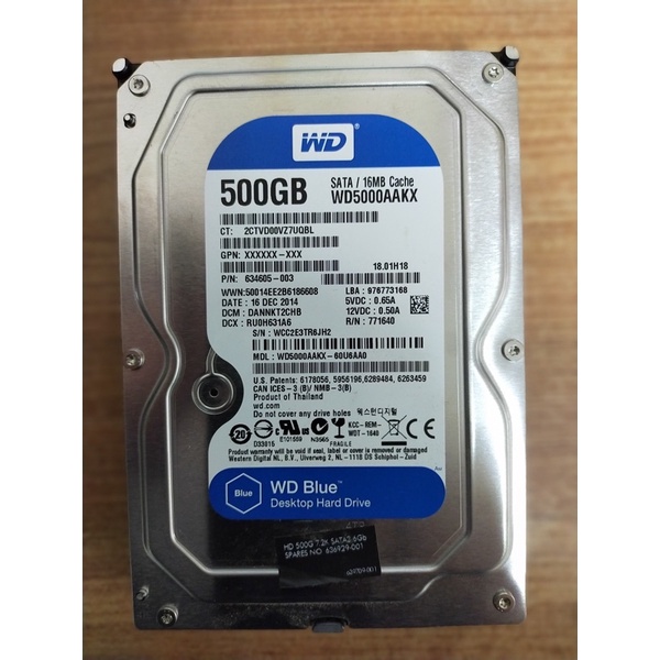 Jual HDD HARDISK 500GB WD BLUE Sata 3,5 SEKEN Like New - Speed RPM 7200 ... Jual HDD HARDISK 500GB WD BLUE Sata 3,5 SEKEN Like New - Speed RPM 7200 ...