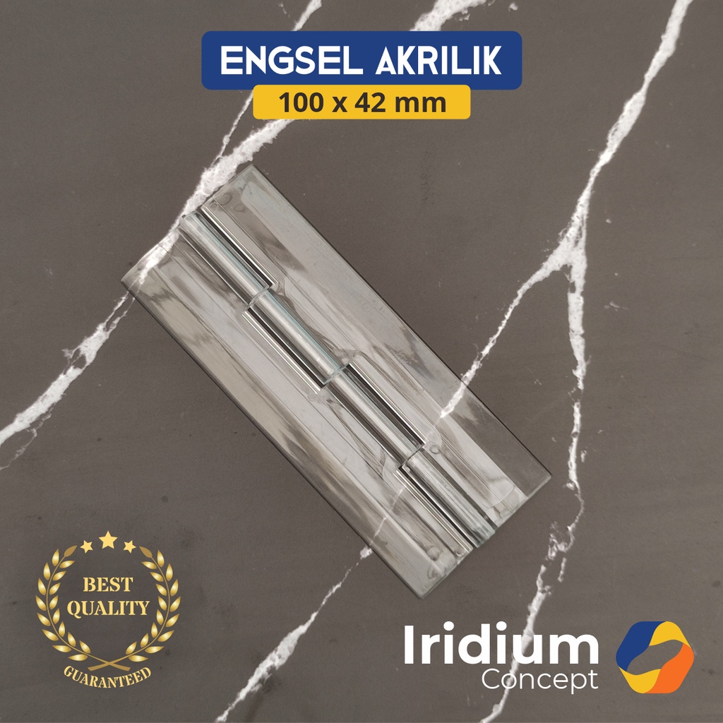 Jual Engsel Akrilik 100 x 42 mm bening / clear acrylic hinge 10 cm ...