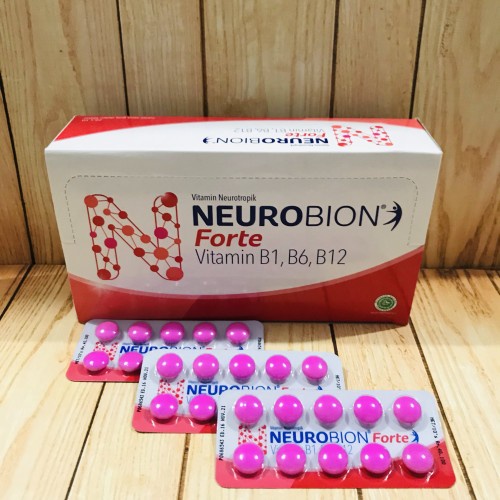 Jual NEUROBION forte pink merah strip 10 tablet | Shopee Indonesia