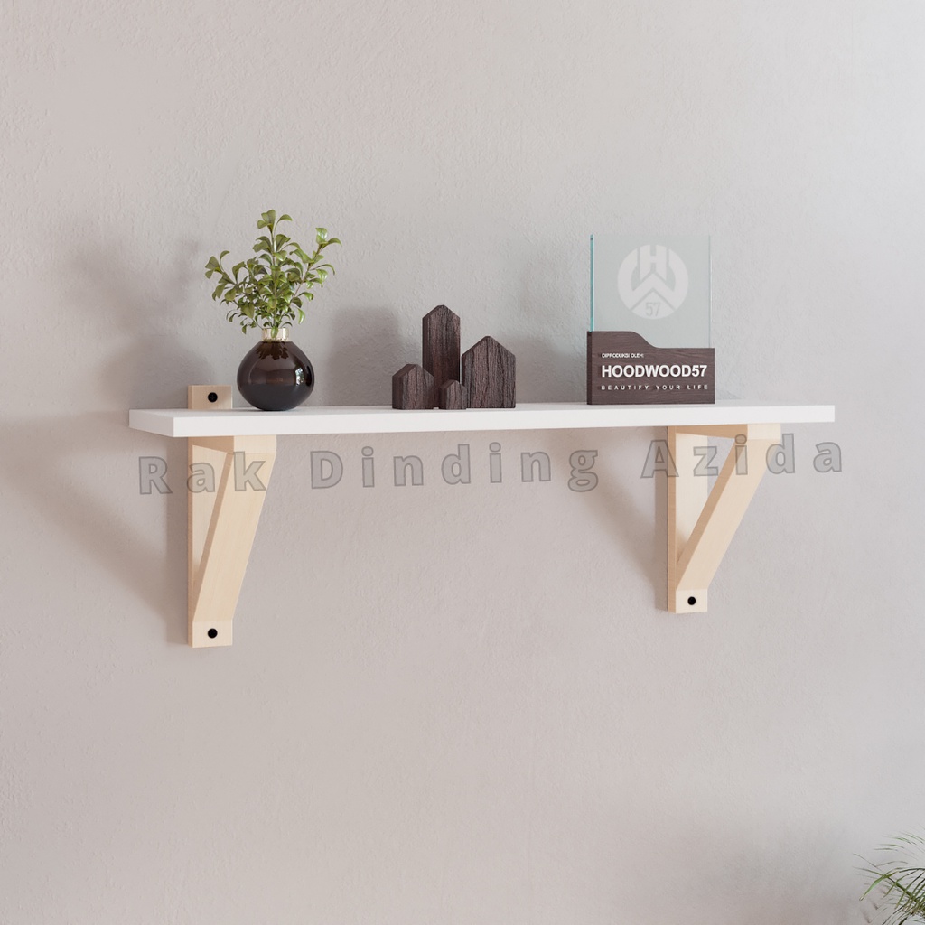 Jual Ambalan Siku Rak Dinding Minimalis Tempel Kayu Furniture Serbaguna ...