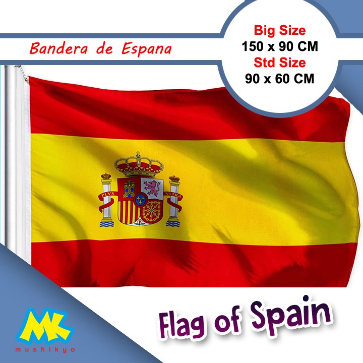 Jual Bendera Spanyol ukuran besar - Spain Flag | Shopee Indonesia