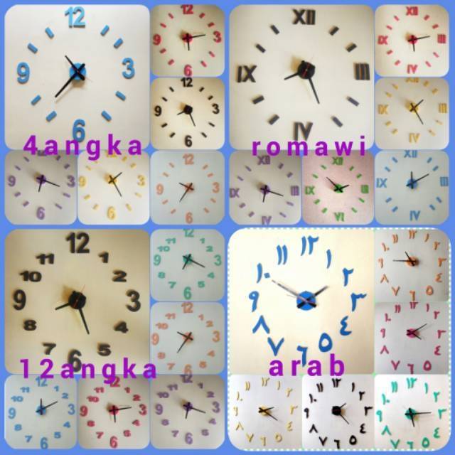 Jual jam dinding angka romawi arab | Shopee Indonesia