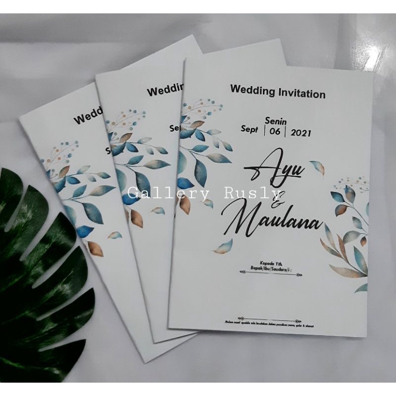 Jual Undangan Pernikahan Murah, Desain Kekinian, Undangan Simpel ...