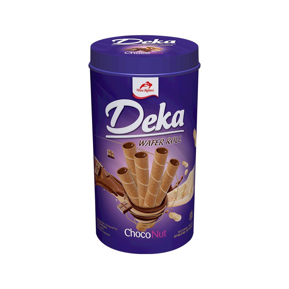 Jual Snack Kiloan Deka Wafer Roll ChocoNut 360gr Original Jajanan Murah ...