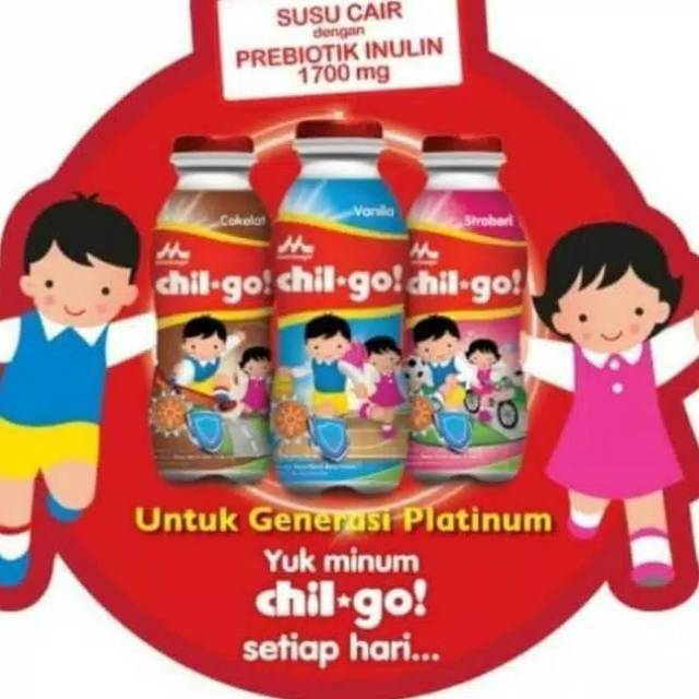 Jual Chilgo / chil go botol 6 x 130ml rasa Vanila, Strawberry & coklat ...