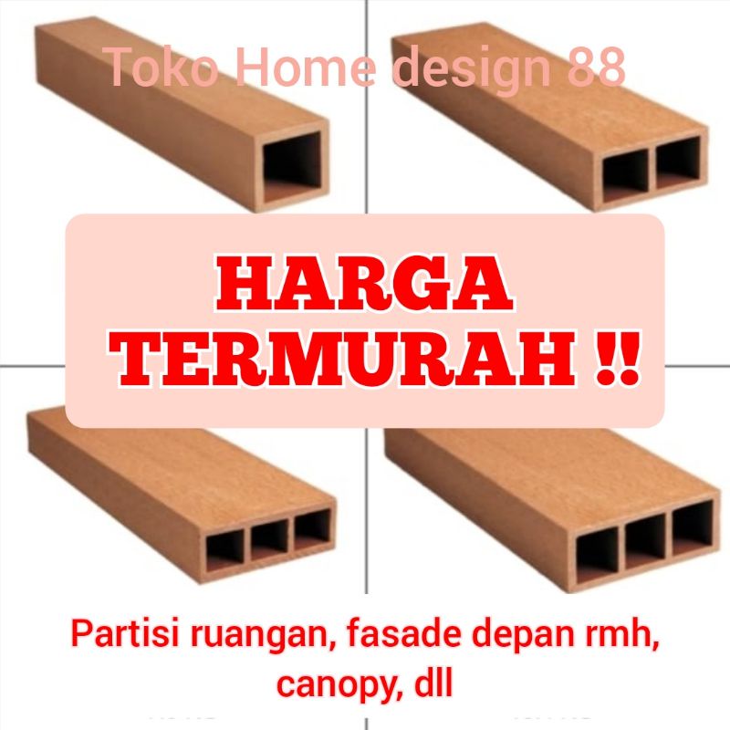 Jual partisi wpc kisi kisi penyekat ruangan fasade rumah partisi kayu ...