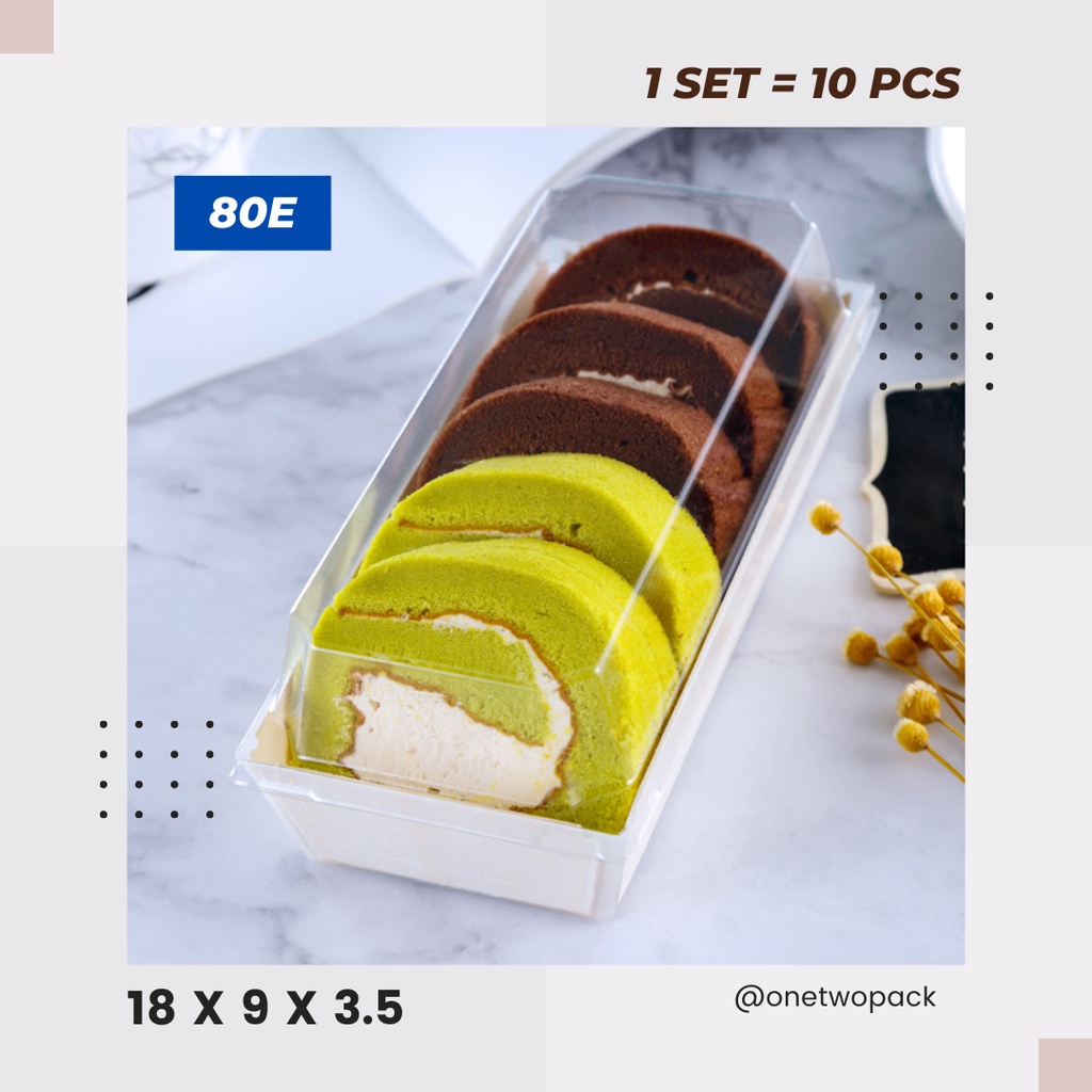 Jual [10 pcs] W80E Wooden Box Packaging Kotak Kue Bolu Gulung Spiku ...