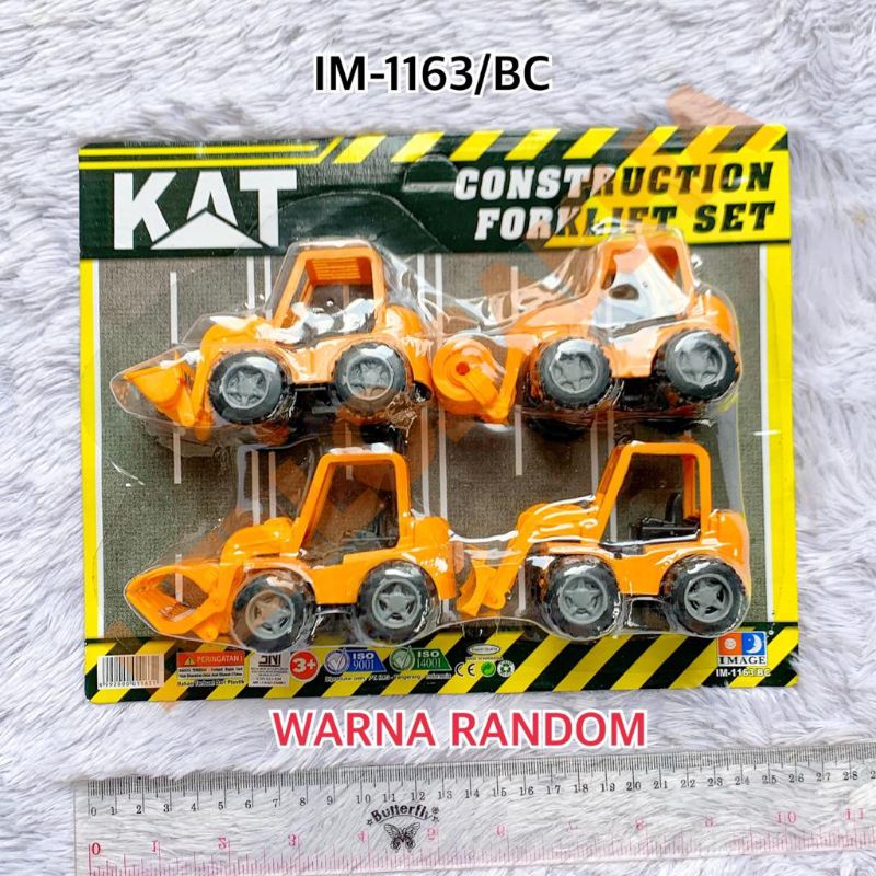 Jual MAINAN IM-1163 / BC KAT CONSTRUCTION FORKLIFT SET ISI 4 PCS TRUK TRUCK ANGKUT SEROK KERUK ...