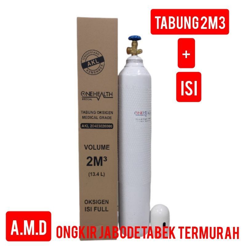 Jual Tabung oksigen 2m3+isi tabung oksigen 2 meter kubik free masker ...