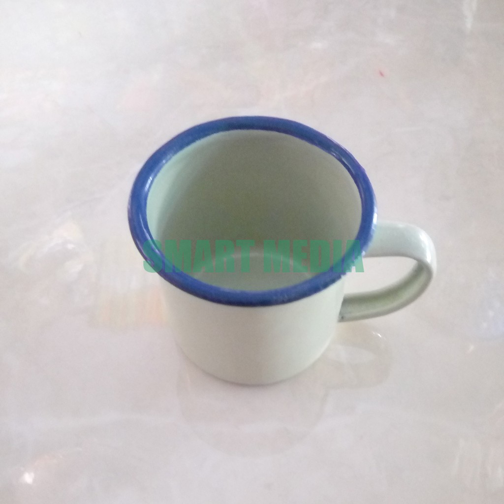 Jual 12 pcs (1 lusin) Cangkir Enamel, Cangkir Seng, Cangkir Jadul Polos ...