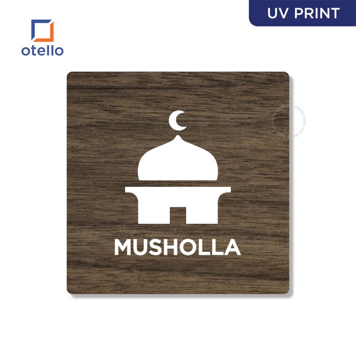 Jual Signage Musholla Sign Board Kayu Label Papan Nama Masjid Mushola ...