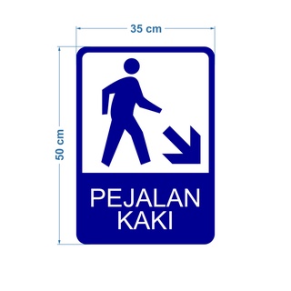 Jual RAMBU PLAT/PLANG/LALU LINTAS PEJALAN KAKI 35 CM X 50 CM | Shopee ...