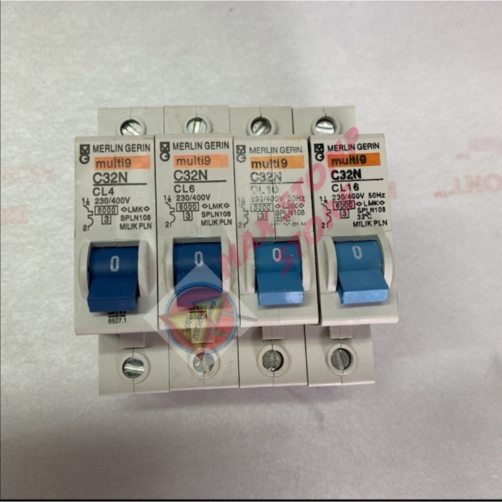 Jual MCB Circuit Breaker Merlin Gerin 1 Phase 4A 6A 10A 16A | Shopee Indonesia