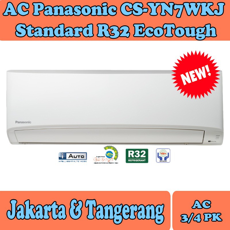 Jual AC Panasonic CS-YN7WKJ 3/4 PK Split Wall Mounted Standard R32 EcoTough | Shopee Indonesia
