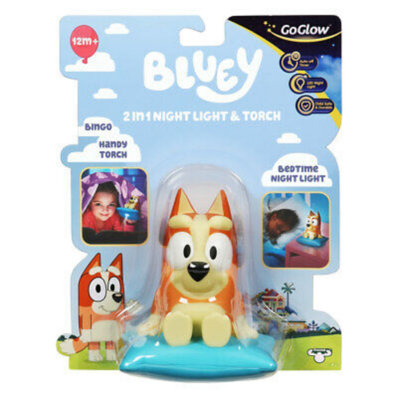 Jual Bluey GoGlow ORIGINAL 2 In 1 Night Light Lamp and Torch For Kids ...