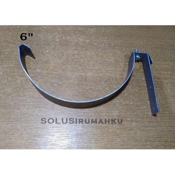 Jual GANTUNGAN Talang BULAT 6" PLAT GALVANIS TEBAL / Gutter Bracket ...