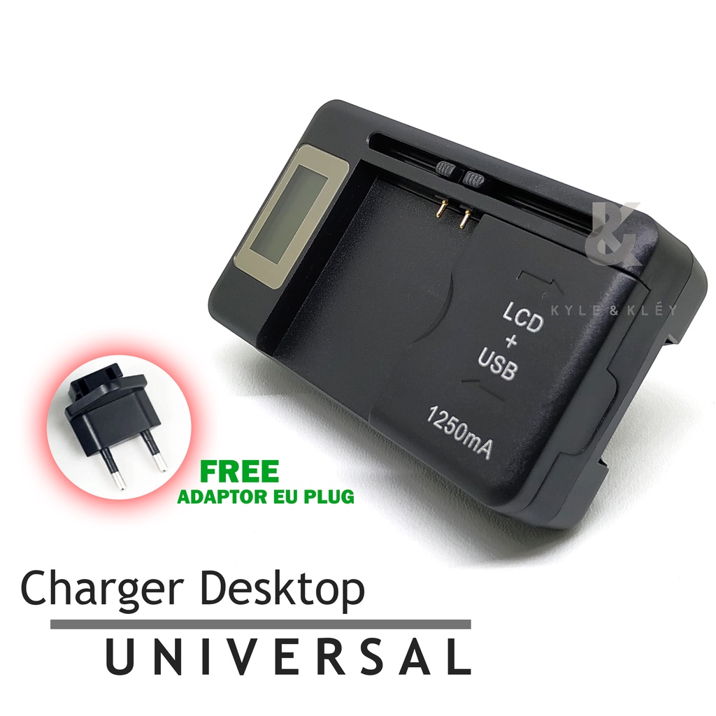 Jual Charger Desktop USB Baterai Casan Kodok UNIVERSAL with LED DISPLAY ...