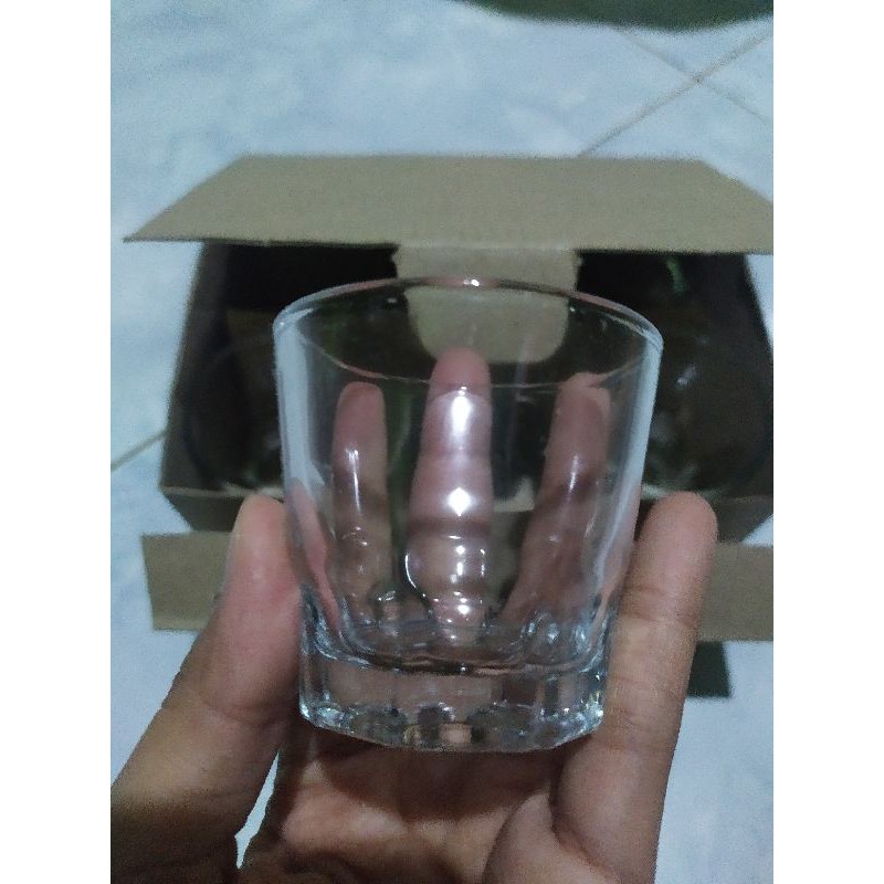 Jual [ SATU SET ISI 6 ] Gelas Kaca / Gelas Sloki / Gelas Soju / Gelas ...