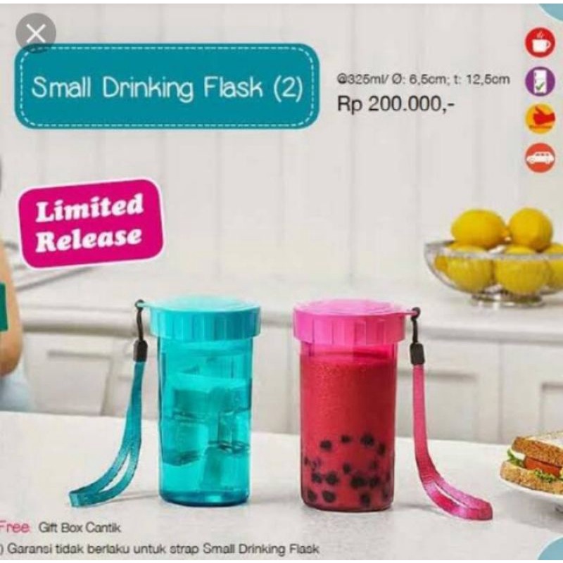 Jual small drinking flask tupperware (2) / tempat minum anak tupperware ...