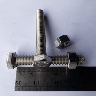 Jual BAUT STAINLESS M12 X 80 / BAUT SS M12 X 80 SUS 304 / BAUT M12X80 STAINLESS STEEL / BAUT M12 ...