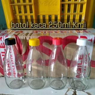 Jual BOTOL KACA KMI 250ML BOTOL JAR / JUS / KOPI / SUSU / MINUMAN 250 ...