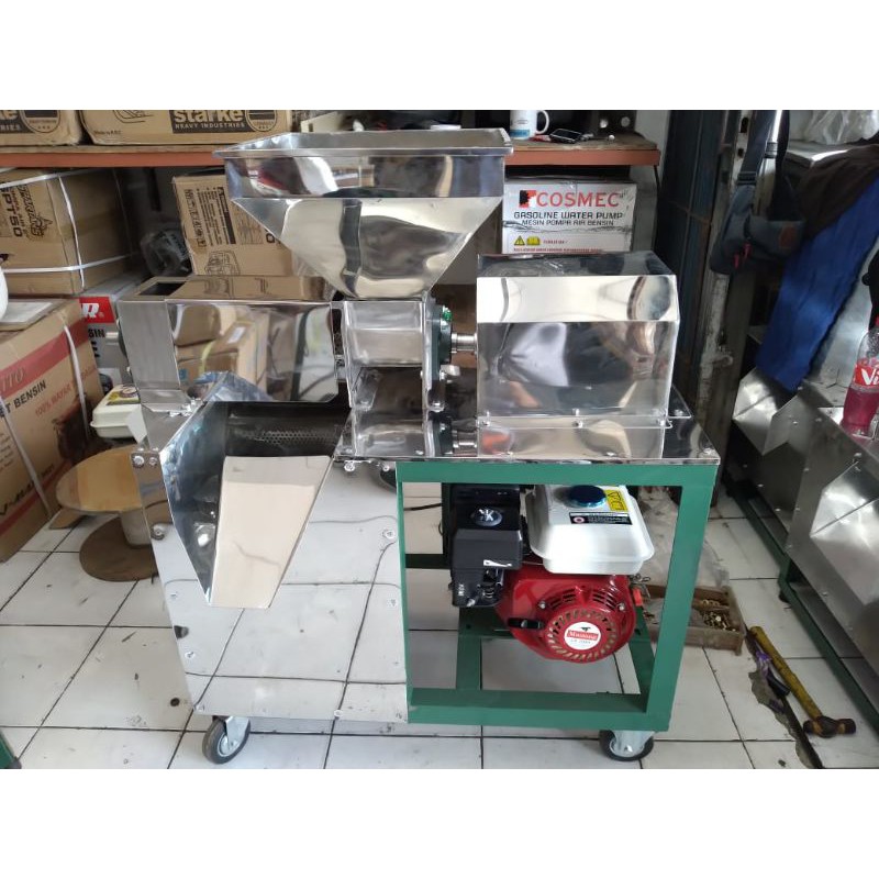 Jual Mesin perasan santan kelapa stainless+Mesin penggerak 200 | Shopee ...