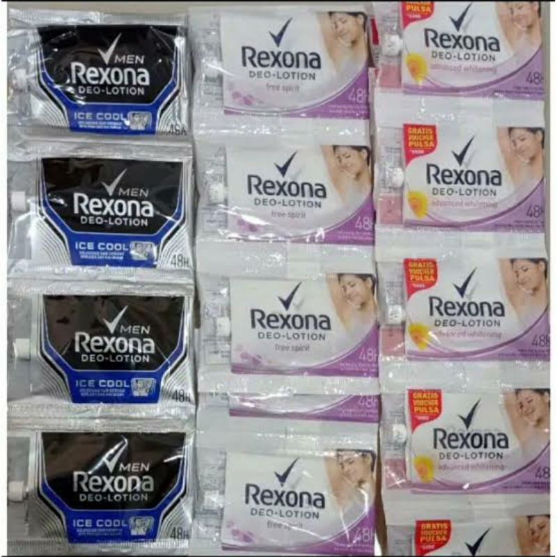 Jual Rexona Deodorant Men & Women. 1 renceng isi 12 sachet. | Shopee ...