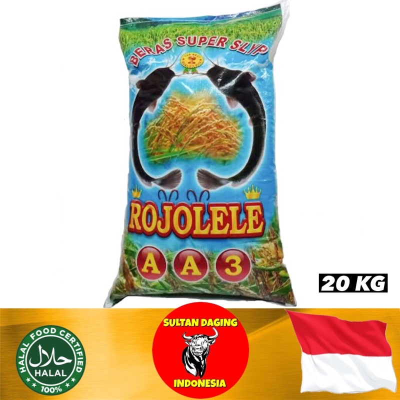 Jual BERAS ROJO LELE 20 KG SUPER SLYP AA3 PREMIUM/ BERAS ROJO LELE ...