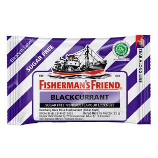 Jual Permen FISHERMAN'S FRIEND sugar free varian blackcurrant (25gram ...