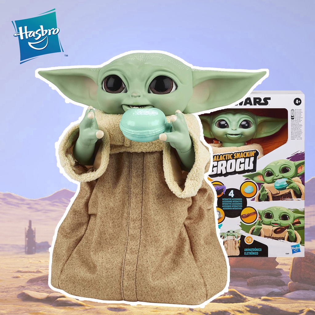 Jual Hasbro Snackin' Grogu Animatronic, Star Wars Mandalorian Baby Yoda ...