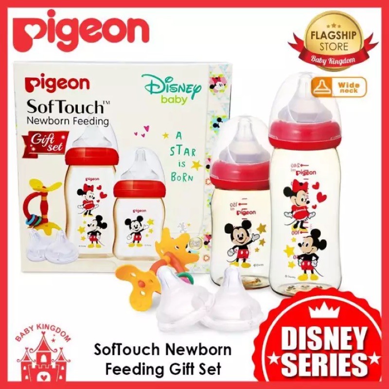 Pigeon Disney Bottle Gift Set / Botol Susu Pigeon Mickey Mouse | Shopee Indonesia