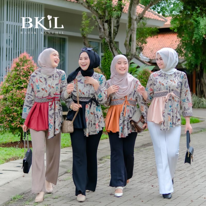 Jual KANTHIL Ayunda Blouse Batik Modern Couple | Shopee Indonesia