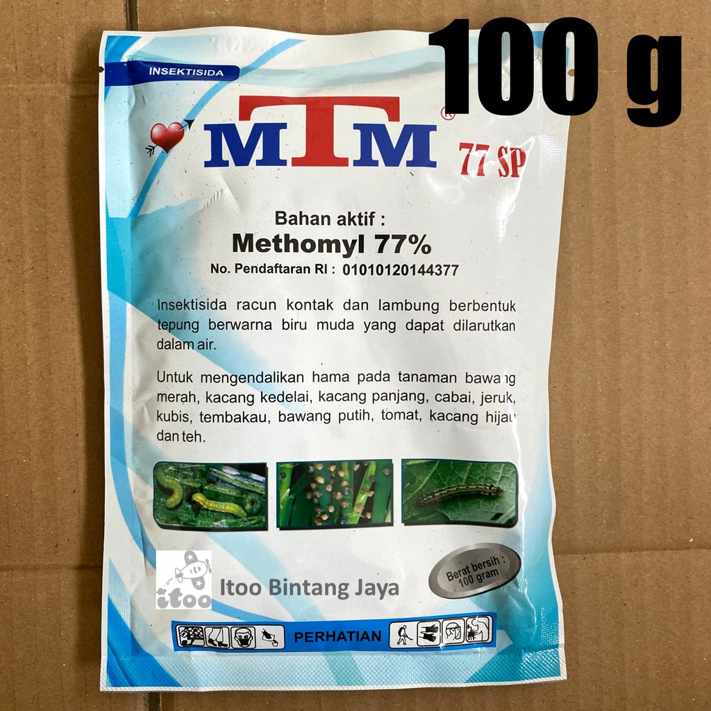 Jual Insektisida Tepung Kontak MTM Methomyl 77 SP 100 gr | Shopee Indonesia