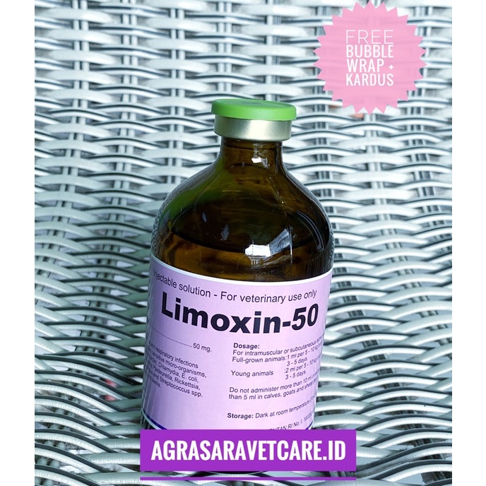 Jual LIMOXIN 50 injeksi 100 ml- MIRIP VETOXY SB, KALOXY VET | Shopee ...