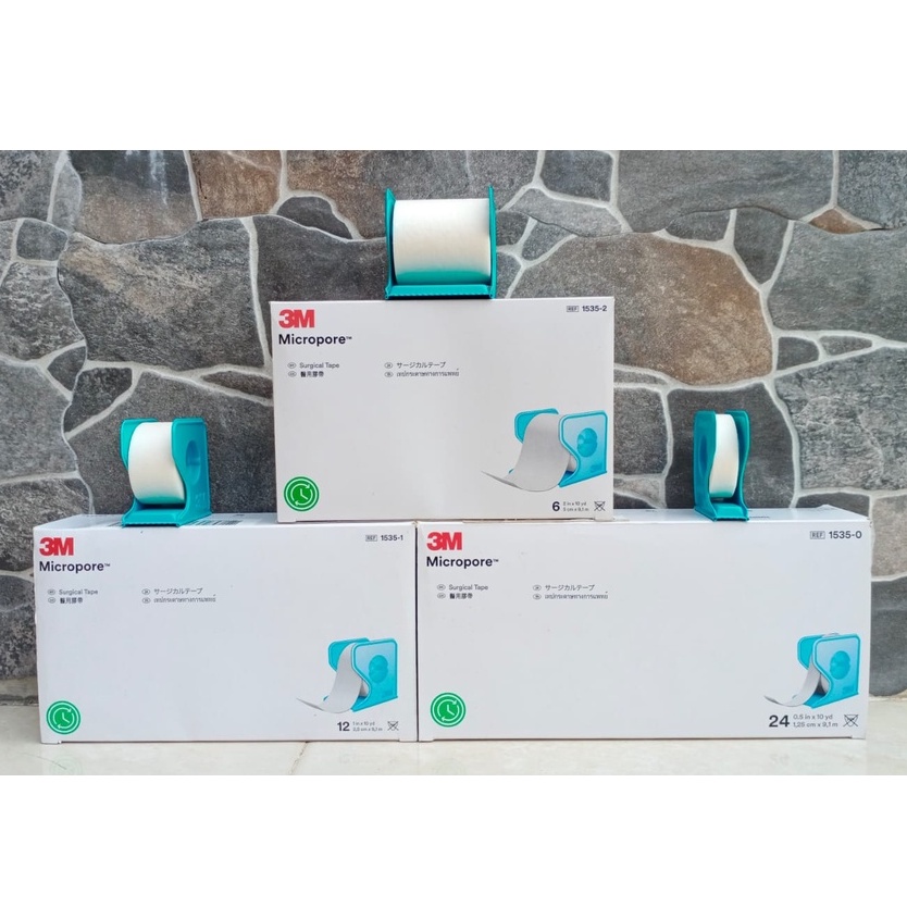 Jual Micropore 3M Plester Putih 0,5 inch, 1 inch & 2 inch | Shopee Indonesia