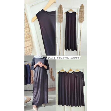 Inner Gamis / Daleman Gamis Hitam Polos Bahan Jersey | Shopee Indonesia