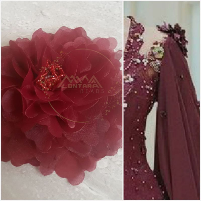 Jual BUNGA KAIN PART 1/BUNGA3D/JUMBO/APLIKASI BAHU/KEBAYA/WISUDA/HIASAN ...