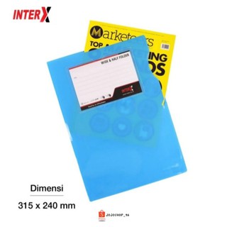 Jual Map Plastik Map L Inter-X Folder Wide & Half Folder Tebal Ukuran ...