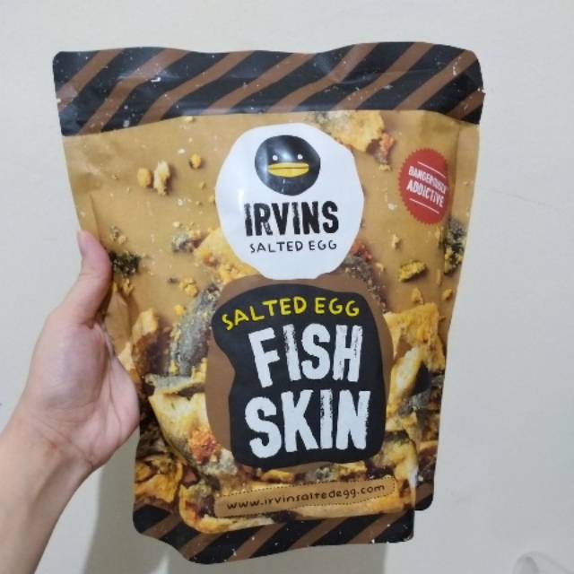 Jual Irvins Fish Skin Salted Egg (230gr) | Shopee Indonesia