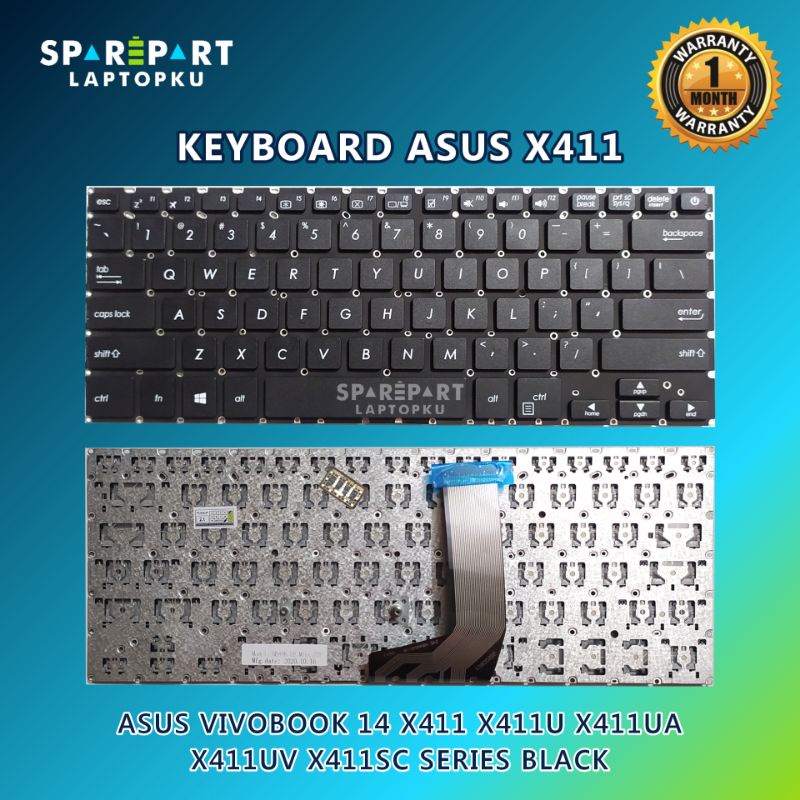 Jual Keyboard Asus VivoBook 14 X411 X411U X411UA X411UF X411UN X411UQ X411UV X411SC Series ...
