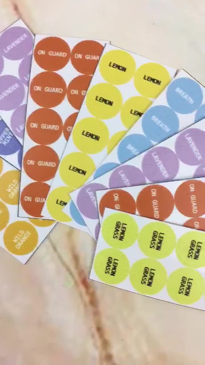 Jual Custom sticker doterra 10pcs label stiker tutup botol essential ...