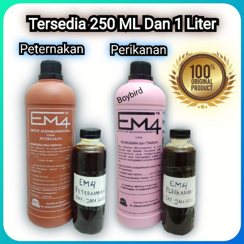Jual EM4 peternakan / EM4 perikanan / probiotik / EM 4 | Shopee Indonesia