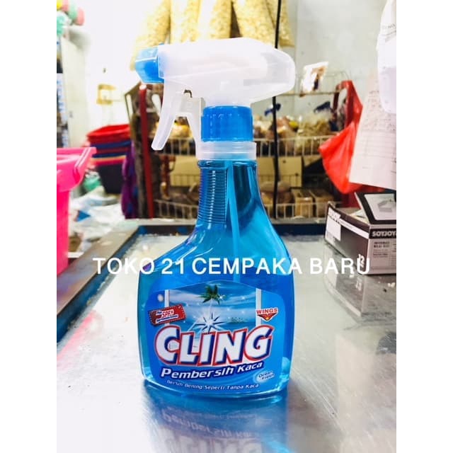 Jual Cling Pembersih Kaca OCEAN FRESH Semprot 440 ml | BIRU Cling Spray ...