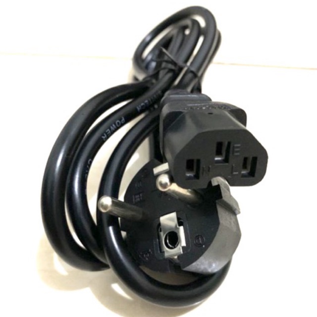 Jual kabel power komputer pc cpu 1.8 meter tebal kabel printer kabel ...
