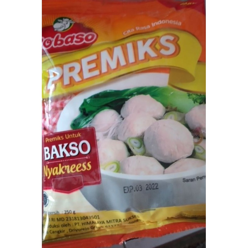 Jual TEPUNG BAKSO PREMIX SO BASO NYAKREZZ 250gr ( minim pengambilan 4 ...